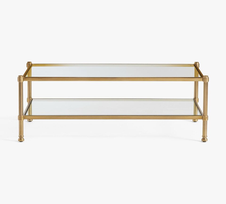 Everson Rectangular Glass Coffee Table (52")